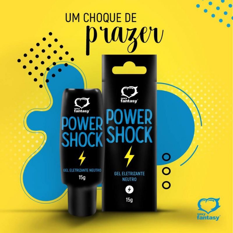 POWER SHOCK GEL QUE VIBRA - Armazém Sex Shop Recife